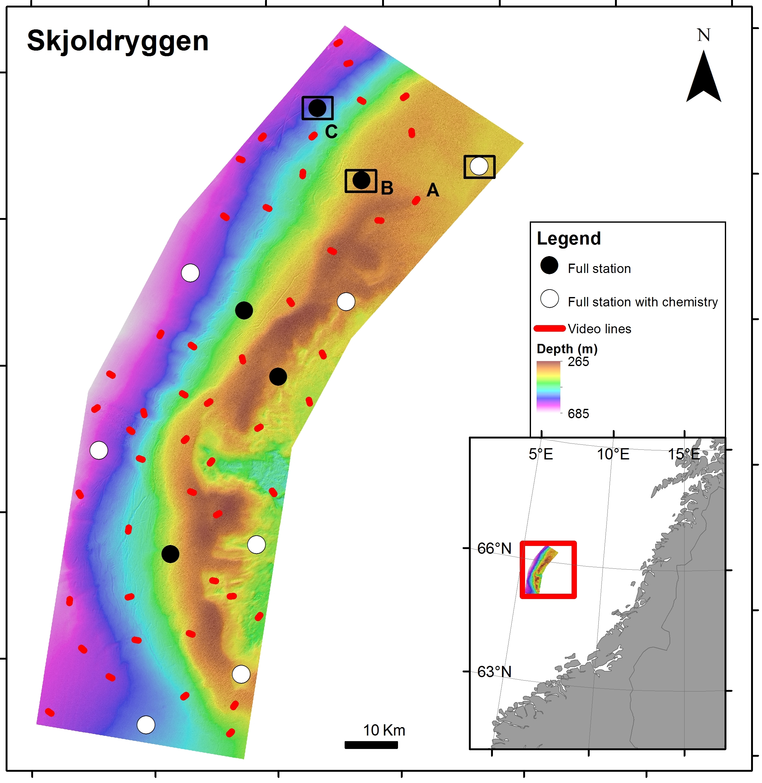 Sampling of seabed sediments on Skjoldryggen, mid-Norway | Mareano ...
